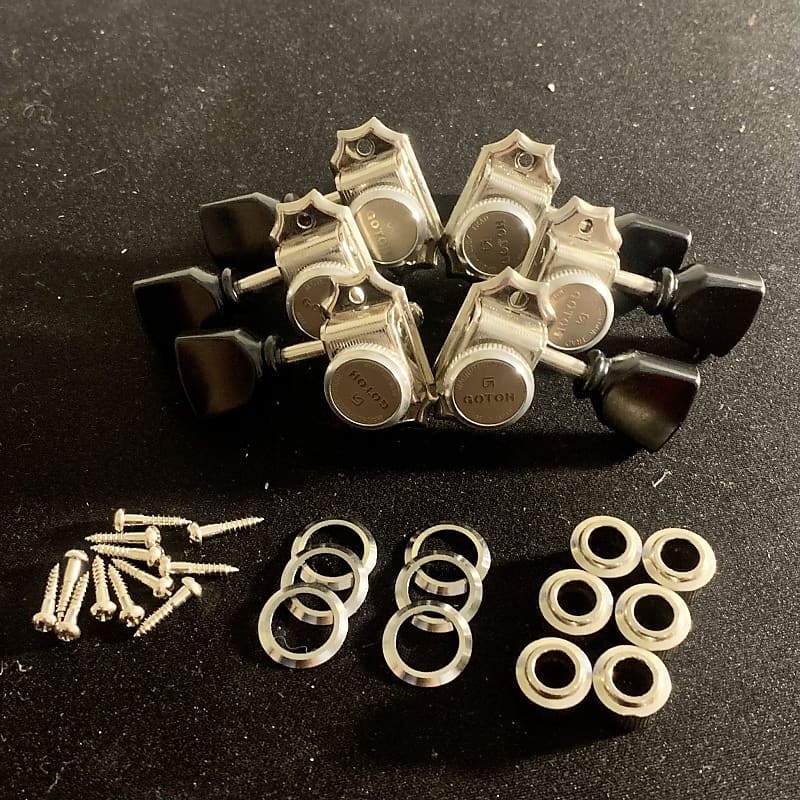 Gotoh Magnum 3x3 Locking Vintage Style Tuners + Adapter | Reverb