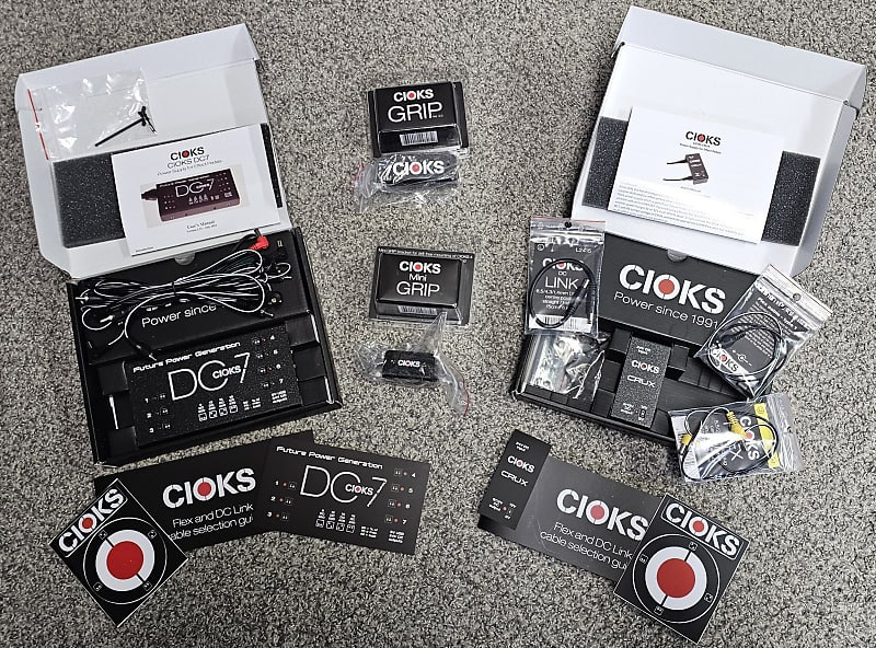 CIOKS DC7 Power Supply, Crux 24V Convertor, and Grip + Mini | Reverb