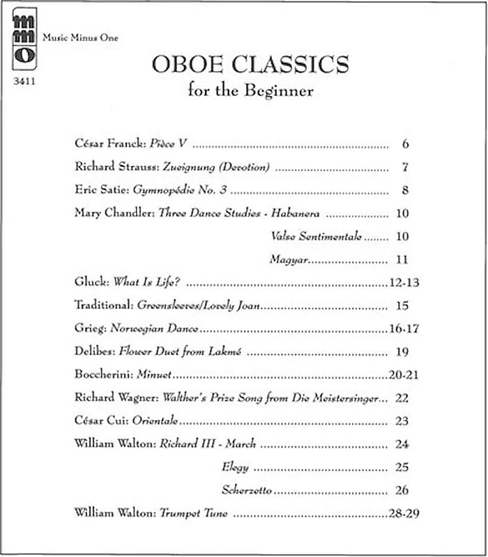 Oboe Classics for Beginner | Reverb