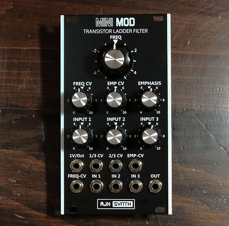 AJH MiniMod Transistor Ladder VCF (Black) - Eurorack Model D | Reverb