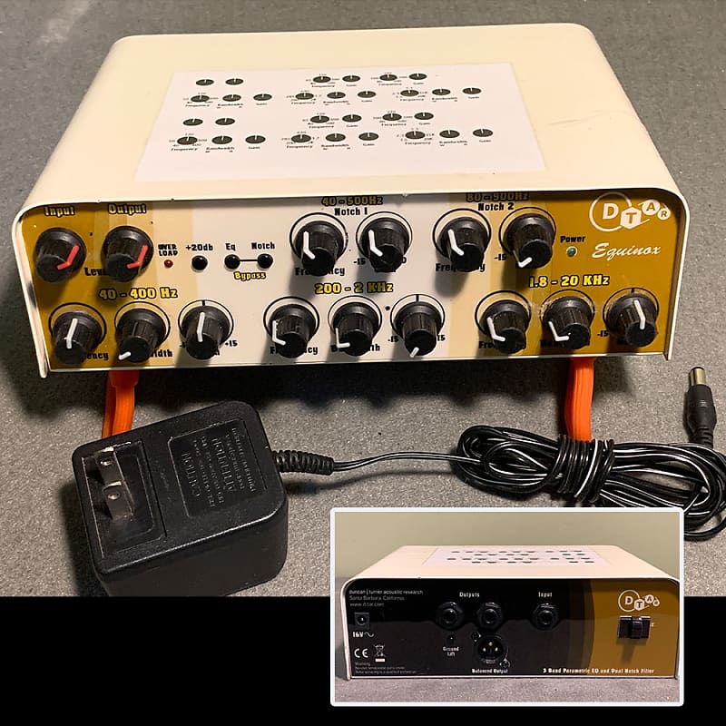D'tar Equinox Parametric Equalizer/Notch Filter 120V 2000s | Reverb