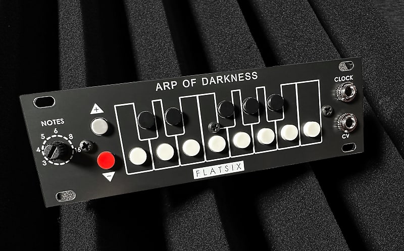 FlatSix Modular Arp Of Darkness (Black) - 1U CV Arp with a | Reverb