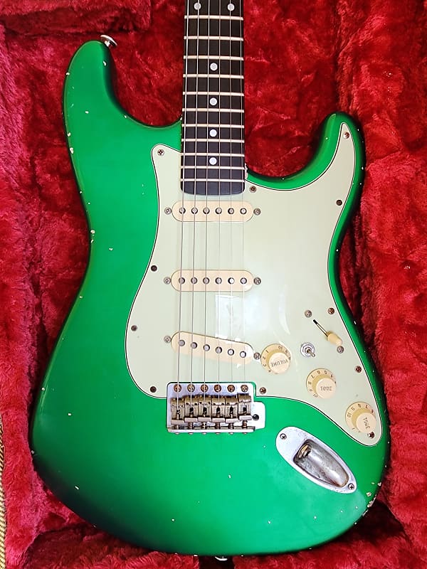 '62 Wildwood Alder Reliced NITRO Green Strat U.S.A. Custom | Reverb