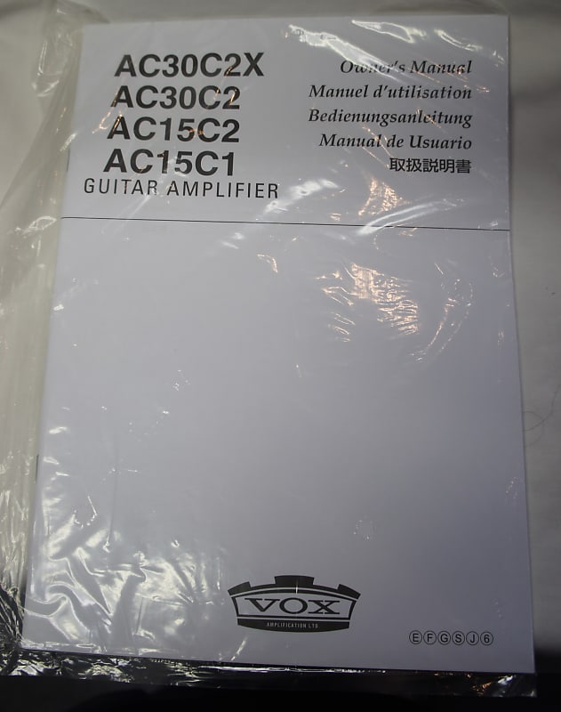 Vox Guitar Amplifier AC30C2X, 30C2, 15C2, 15C1 Owners Manual | Reverb