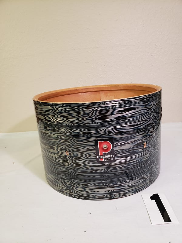 Premier 12" x 8" Oyster Finish Mounted Tom SHELL With Mount | Reverb