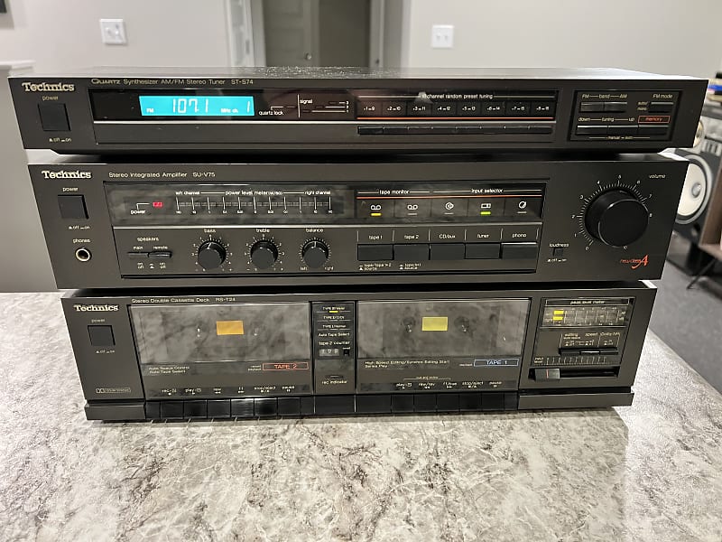 Technics Complete Stereo Stack SU-V75 Stereo ST-S74 Tuner | Reverb