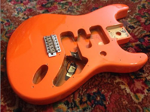 Capri Orange Fender Stratocaster Body -Orange Strat | Reverb