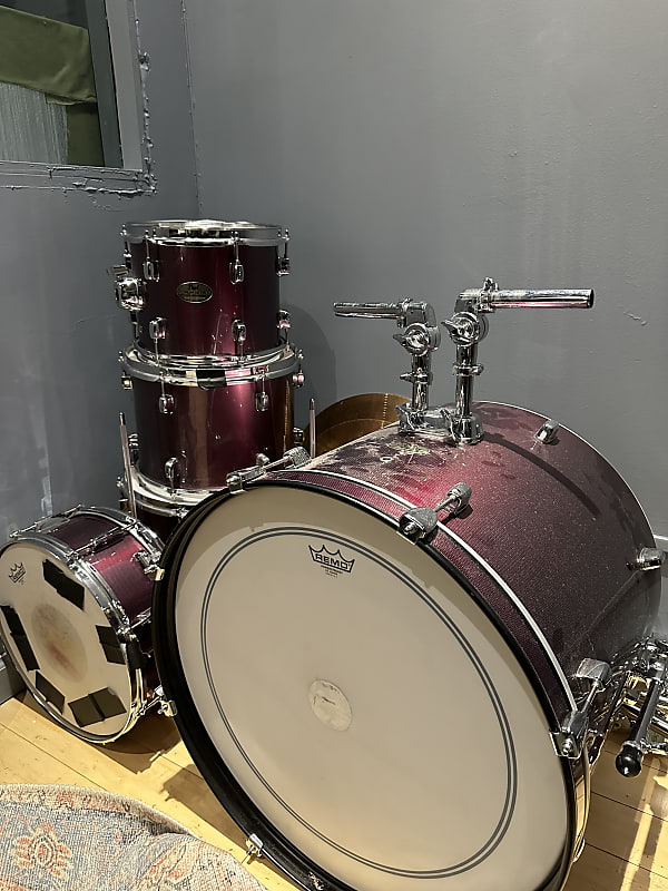 Pearl Forum Series 2010s - Red/Carbon Wrap FULL KIT | Reverb