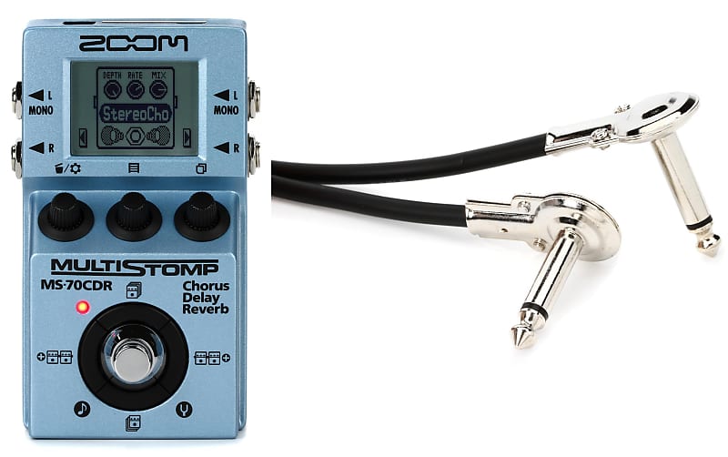 Zoom MS-70CDR MultiStomp Chorus / Delay / Reverb Pedal Bundle | Reverb