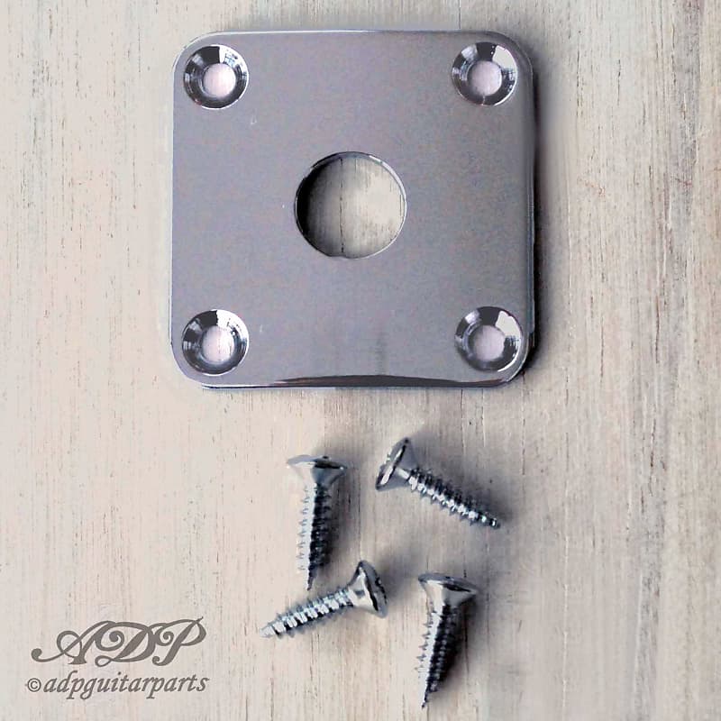 Input Gotoh Jack Plate style LP Gibson Epiphone Chrome | Reverb