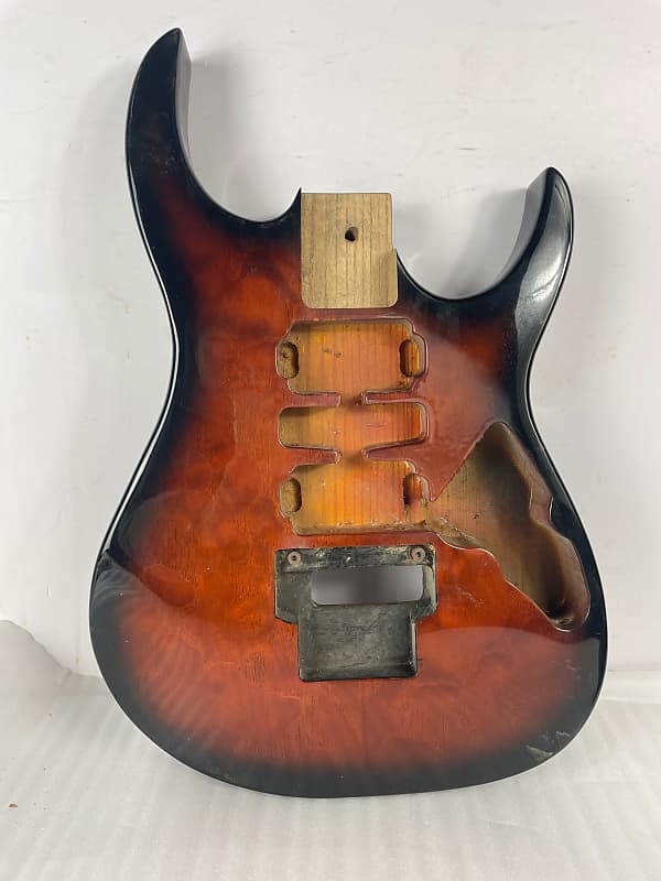 Quilted Maple Top Solid Guitar Body Project | Reverb Deutschland