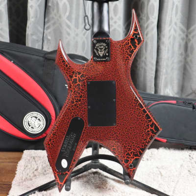 B.C. Rich Stranger Things NJ Warlock 2022 Red Crackle | Reverb