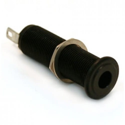 Stereo Tube Jack 47mm Long - 30mm Thread Black | Reverb