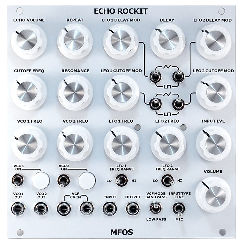 MFOS Echo Rockit (dual VCO/LFO, modded VCF). Analog | Reverb
