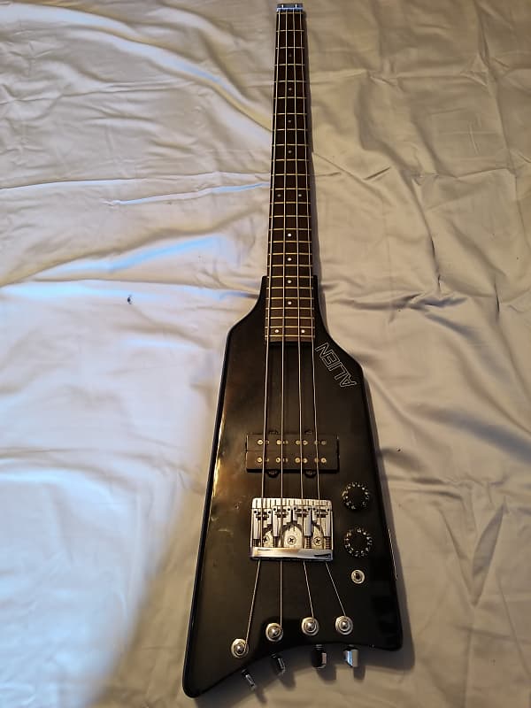 Hondo Headless ALIEN 1980s Black | Reverb