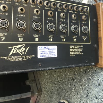Peavey XR-1200 vintage 1979 powered mixing board(w/ Wood | Reverb