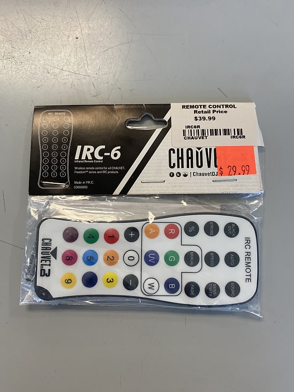 Chauvet IRC 6 Infrared Lighting Remote Control 2010s - White | Reverb
