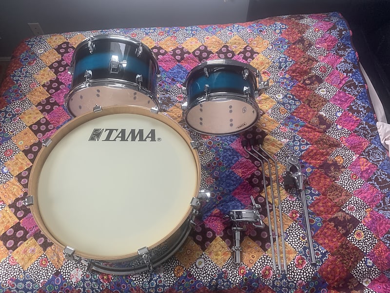 Tama Superstar Classic Maple Neo Mod 2022 Blue and Black Duco | Reverb