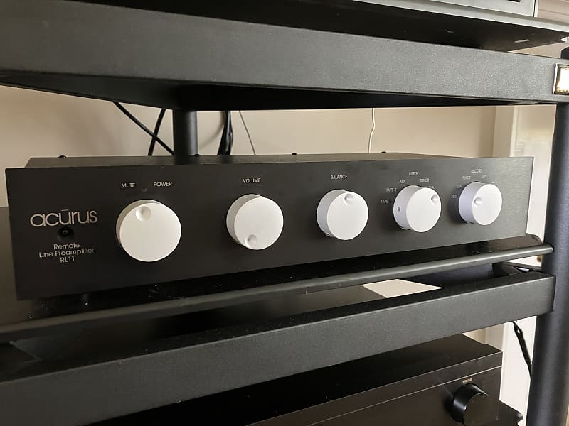 Acurus RL-11 Remote Line Preamplifier black and white with | Reverb