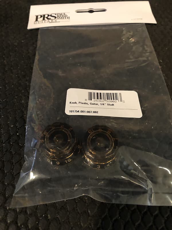 Paul Reed Smith Knobs (2), Lampshade, Amber with Black #'s | Reverb