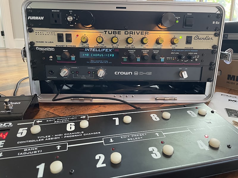 Rack-mounted guitar rig w/ midi controller | Reverb