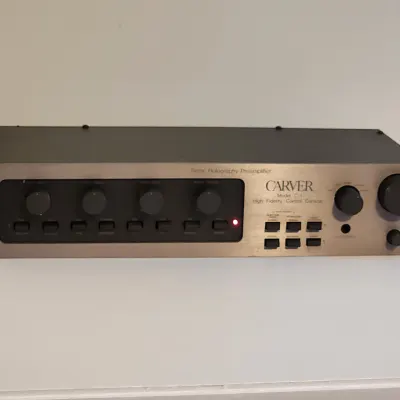 CARVER Model C-1 SONIC HOLOGRAPHY PREAMPLIFIER Gray Metal | Reverb