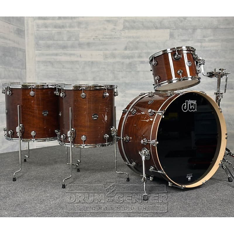 DW Performance 4pc Drum Set w/24"BD Walnut Lacquer - DCP | Reverb