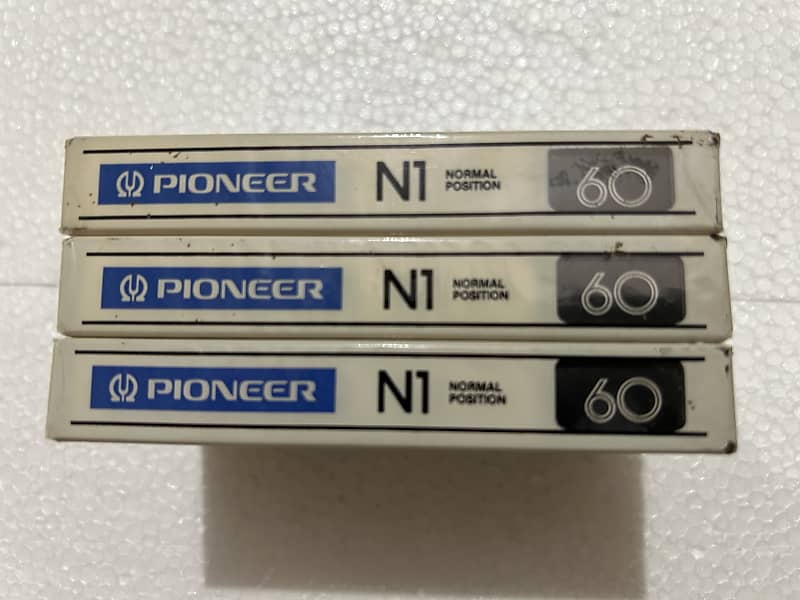 3 Pioneer N1 60 Vintage Blank Audio Cassette Tapes- Sealed | Reverb UK