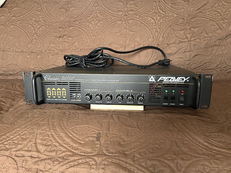 Peavey Classic 50 50 Fifty Fifty All Tube Stereo Rack Power | Reverb
