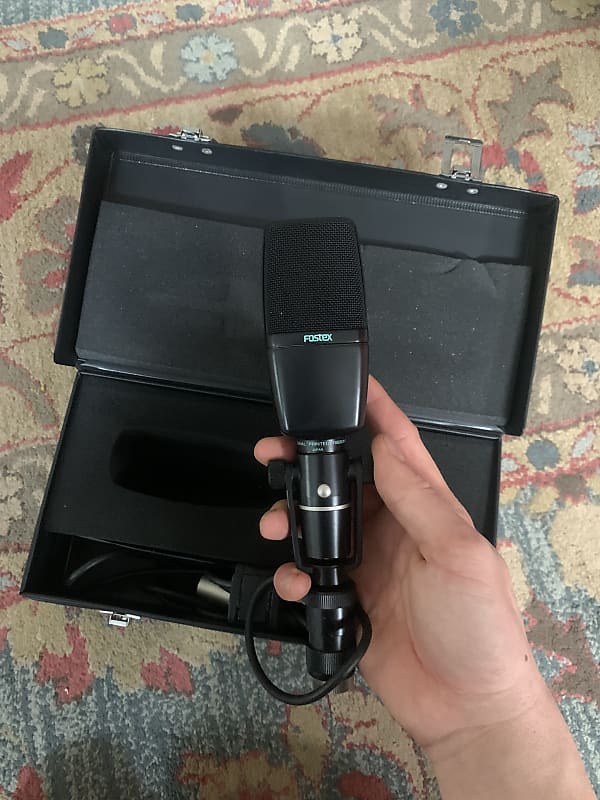Fostex M88 90s - Black printed ribbon microphone | Reverb