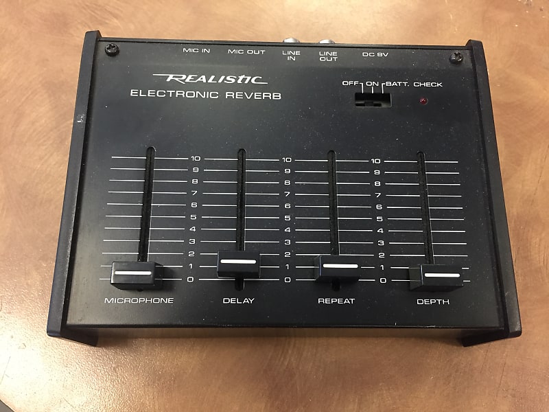 Realistic Electronic Reverb ( battery power option) 80's | Reverb