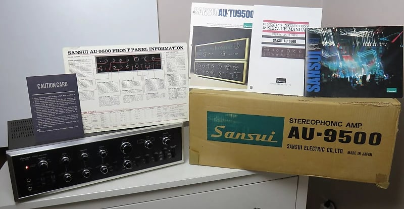 SANSUI AU-9500 INTEGRATED AMPLIFIER MINT SERVICED FULLY | Reverb