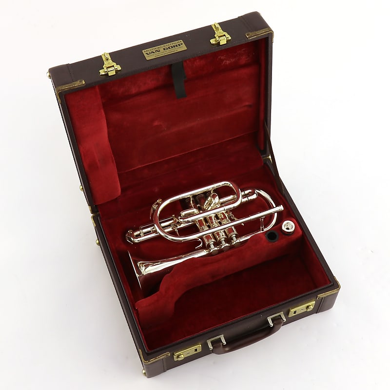 Besson BE927 Sovereign Bb Cornet 2 triggers Silver plated | Reverb