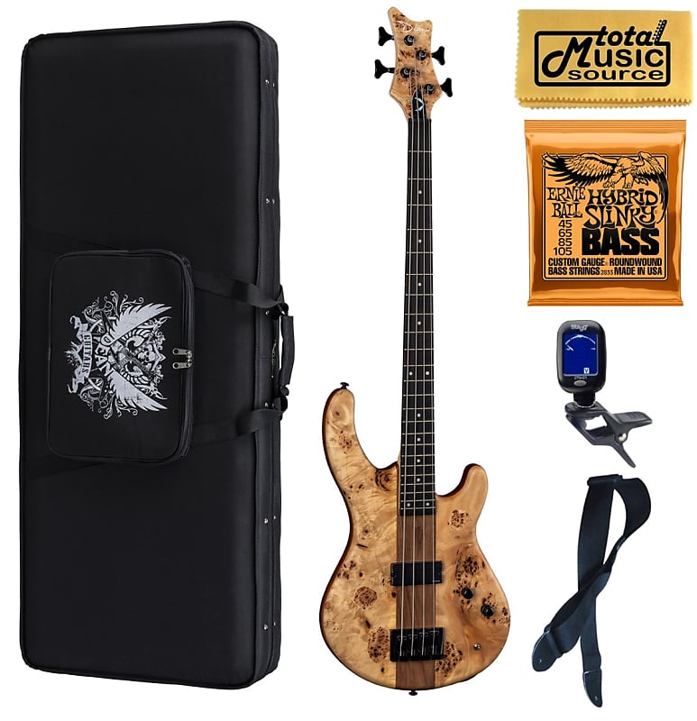 Dean Edge Select Pro 4-String Bass, Burled Poplar Satin | Reverb