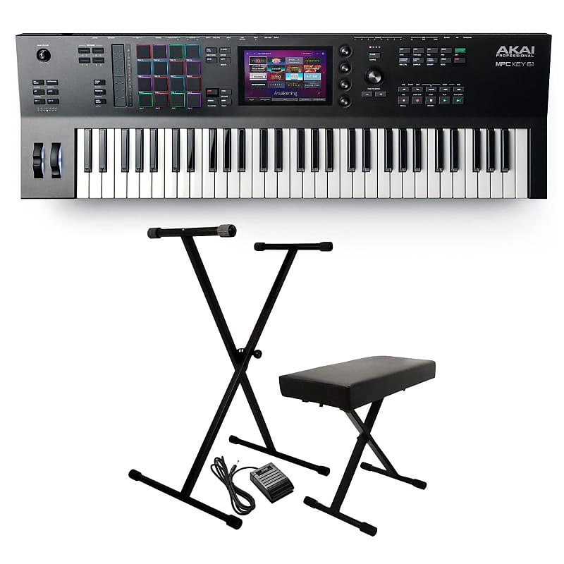 Akai Professional MPC KEY 61 w/ On-Stage KPK6520 Keyboard | Reverb