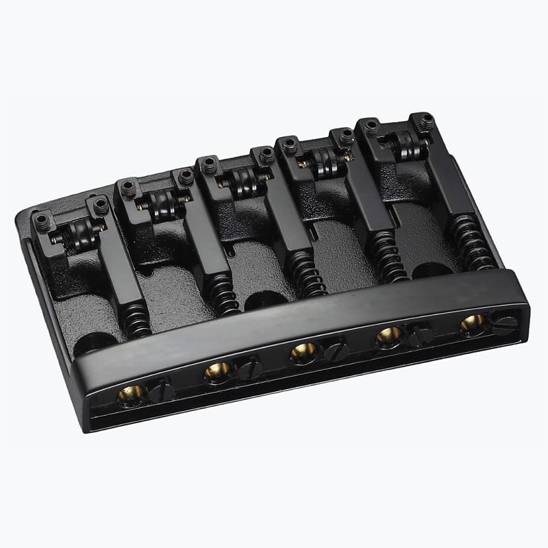 BB-0322-003 Schaller Black 5-String Bridge | Reverb