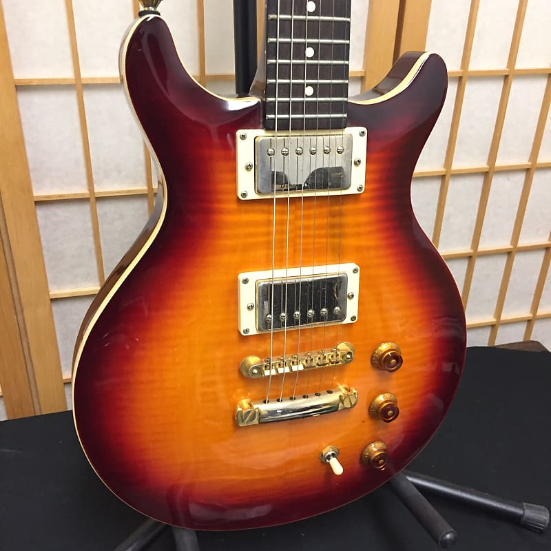 Hamer Double Cut Archtop LP Sunburst with Gigbag MIK | Reverb