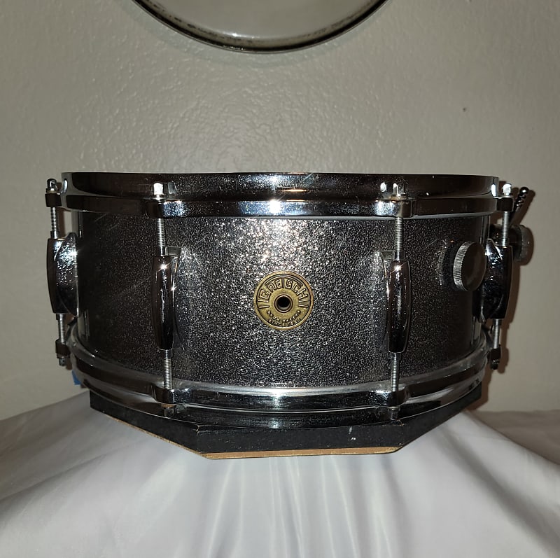 1959 Gretsch 4157 Broadkaster "Name Band" 14x5.5" Snare Drum | Reverb