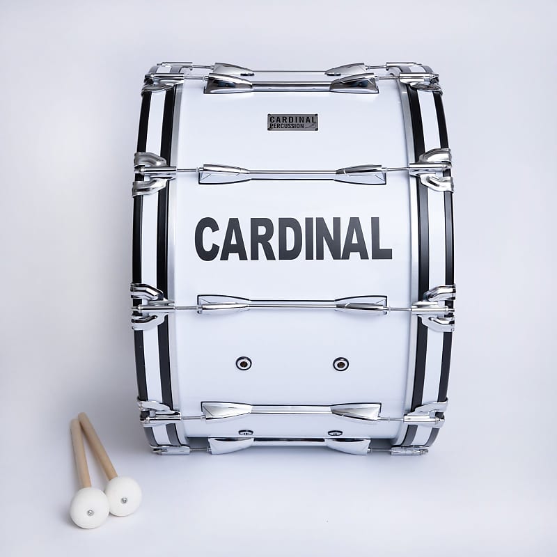 Cardinal Percussion 22" Marching Bass Drum with Carrier | Reverb