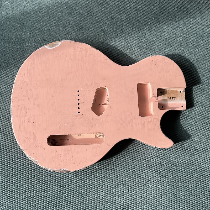 MJT Les Paul/Telecaster Hybrid Body - Shell Pink | Reverb
