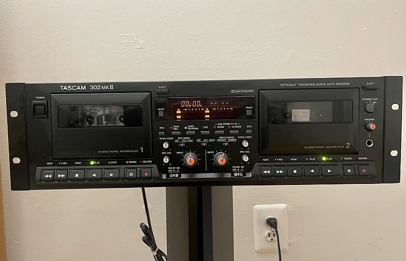 TASCAM 302 MK II Double Cassette Deck | Reverb