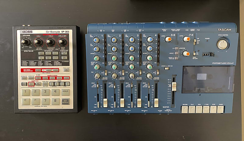 Boss SP-303 Dr Sample w/ TASCAM portastudio MKII | Reverb