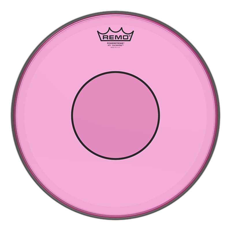 Remo Powerstroke 77 Colortone 14" Pink - Snare Drum Head | Reverb