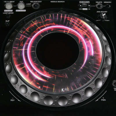 dj-skins Pioneer CDJ Jogwheel Skins Future Warp (Pair) - DJ | Reverb
