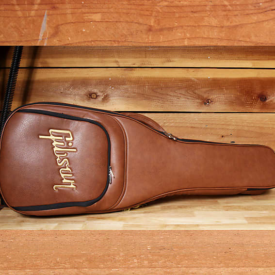 GIBSON Gig Bag Premium Soft Case Brown Vinyl Leather Fits | Reverb UK