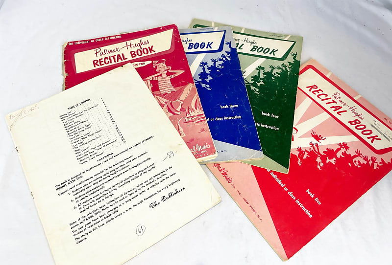 Lot of 5 Used Piano Accordion Music Books - Palmer-Hughes | Reverb