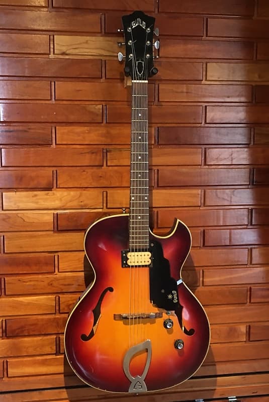 Guild T-100 Thin-Line Archtop Electric Guitar (1966) (Made in | Reverb