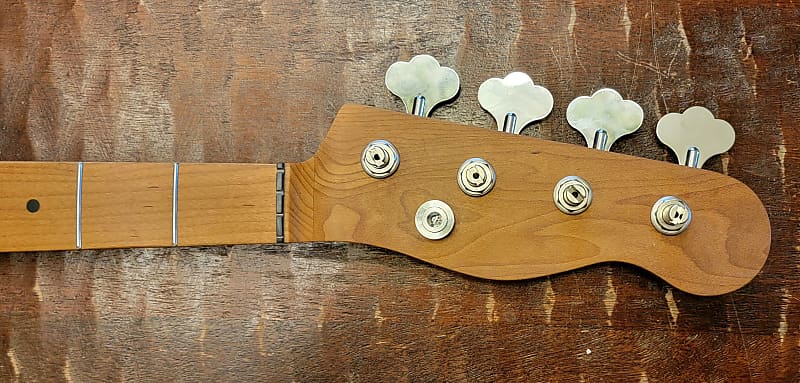 Loaded Warmoth Tele Bass Neck - Hipshot Ultralite Tuners - | Reverb