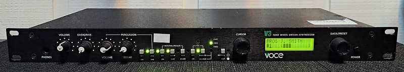 VOCE V3 TONE WHEEL ORGAN SYNTHESIZER RACK UNIT | Reverb