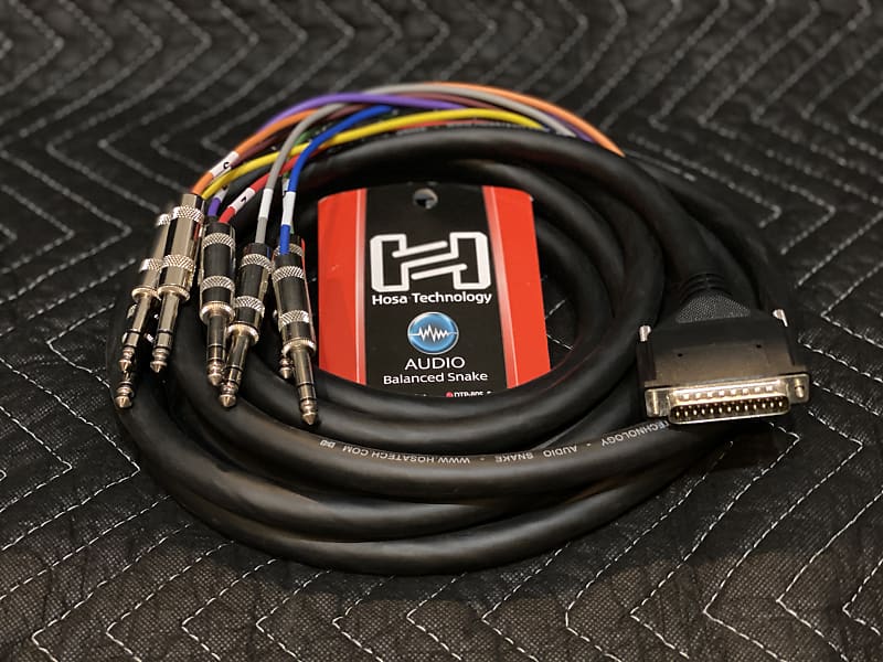 Hosa DTP805 audio balanced snake DTP-805 DB25 to 1/4" TRS - 5 | Reverb